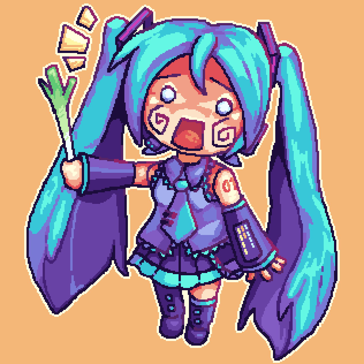 Pixilart - miku. by nounou94236
