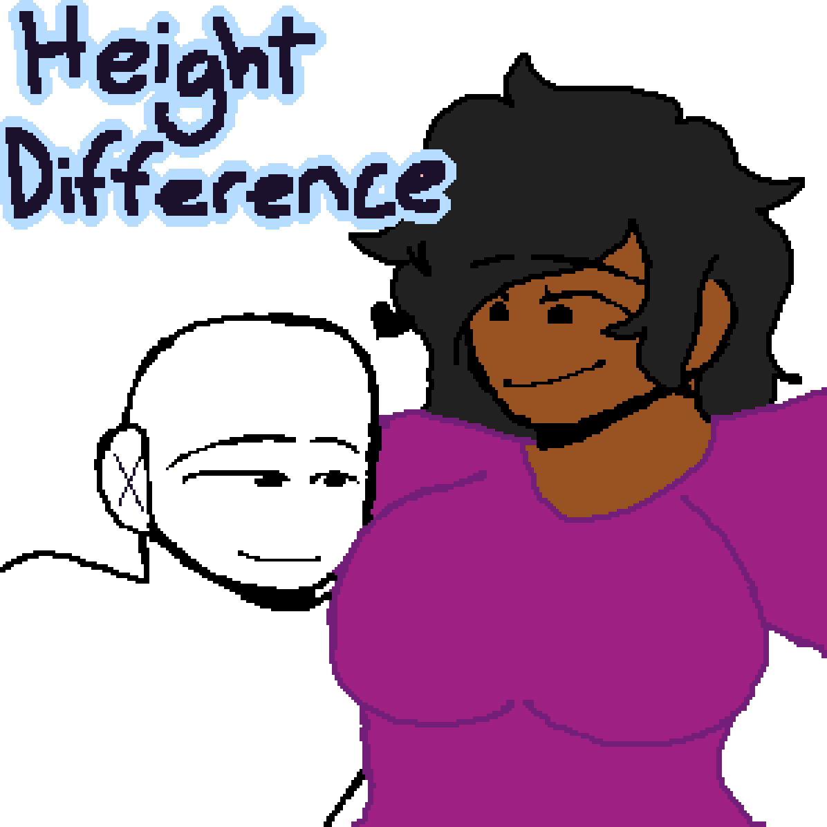 Pixilart - Tall girl x short anyone by M0mmyD