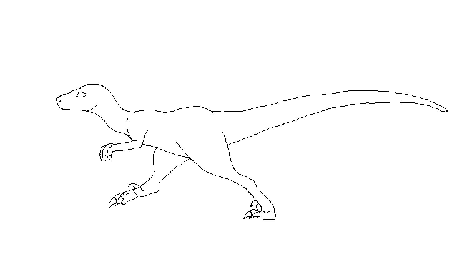Pixilart - Raptor Run cycle by B1rdL0ver