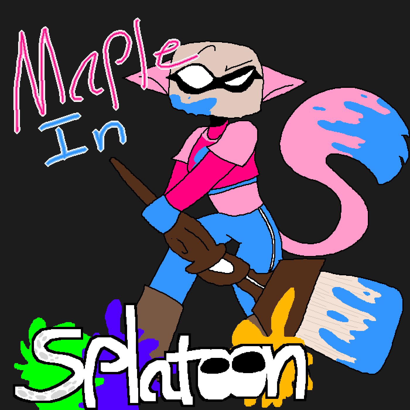 Pixilart - Maple in Splatoon by B0x3d0liv3s