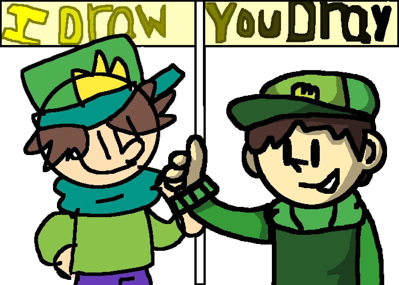 Pixilart - I Draw you Draw Collab by 8-Bit-Retro