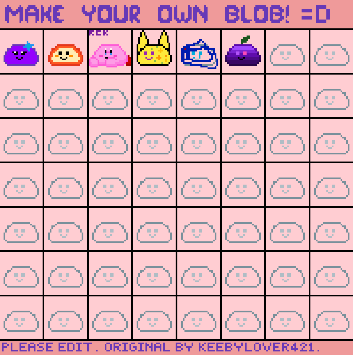 Pixilart - Make your own Blob by Sadowwolf