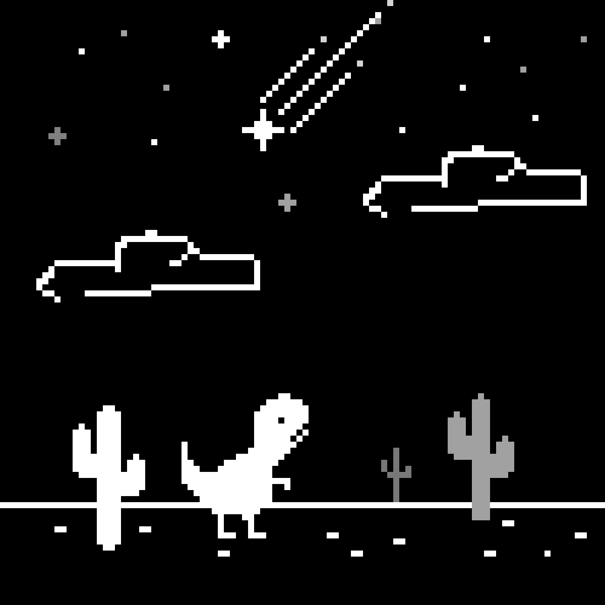 Pixilart - T-Rex Game Over by umacaso
