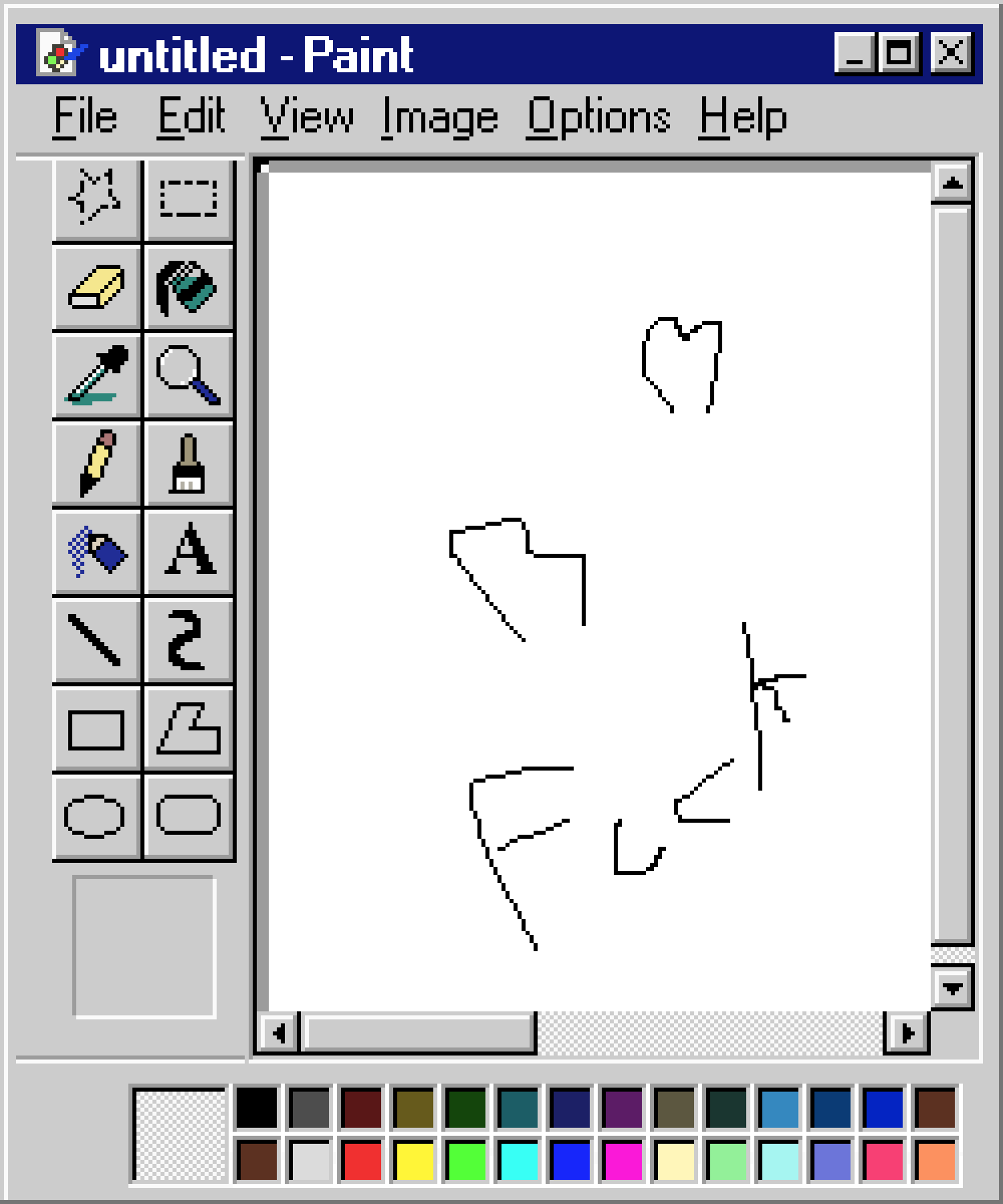 Pixilart - Old MSPaint Template by by-hunter-x