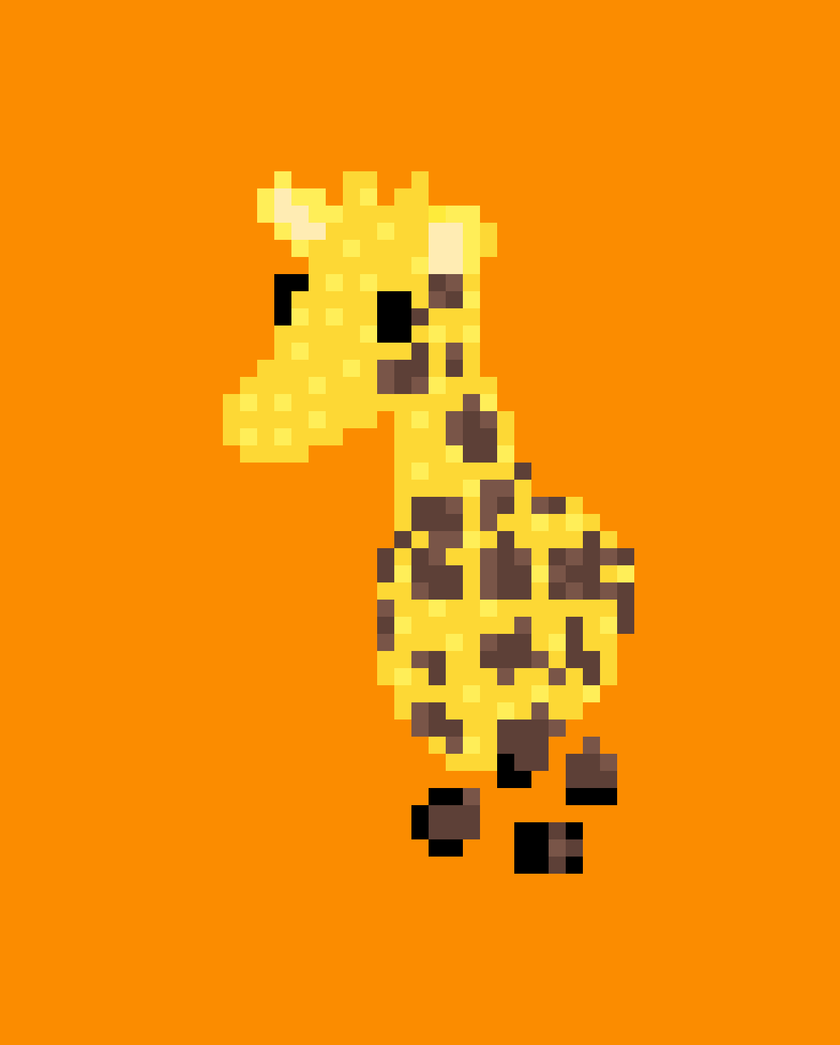 Pixilart - Adopt me giraffe #GIF by Darksnowman248