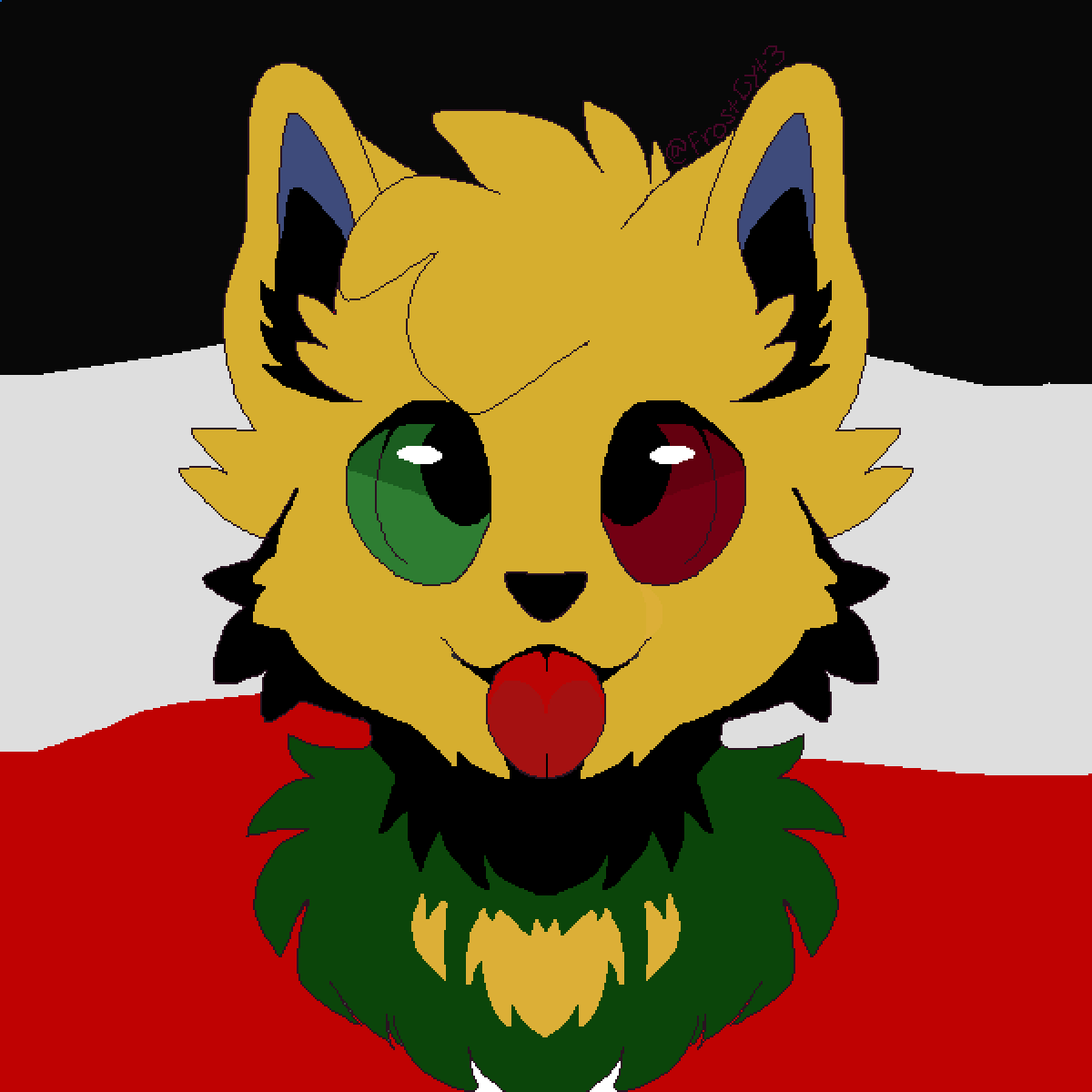 Pixilart - Loki as a fox (1 eye is red cuz jotun, and then normal) by ...