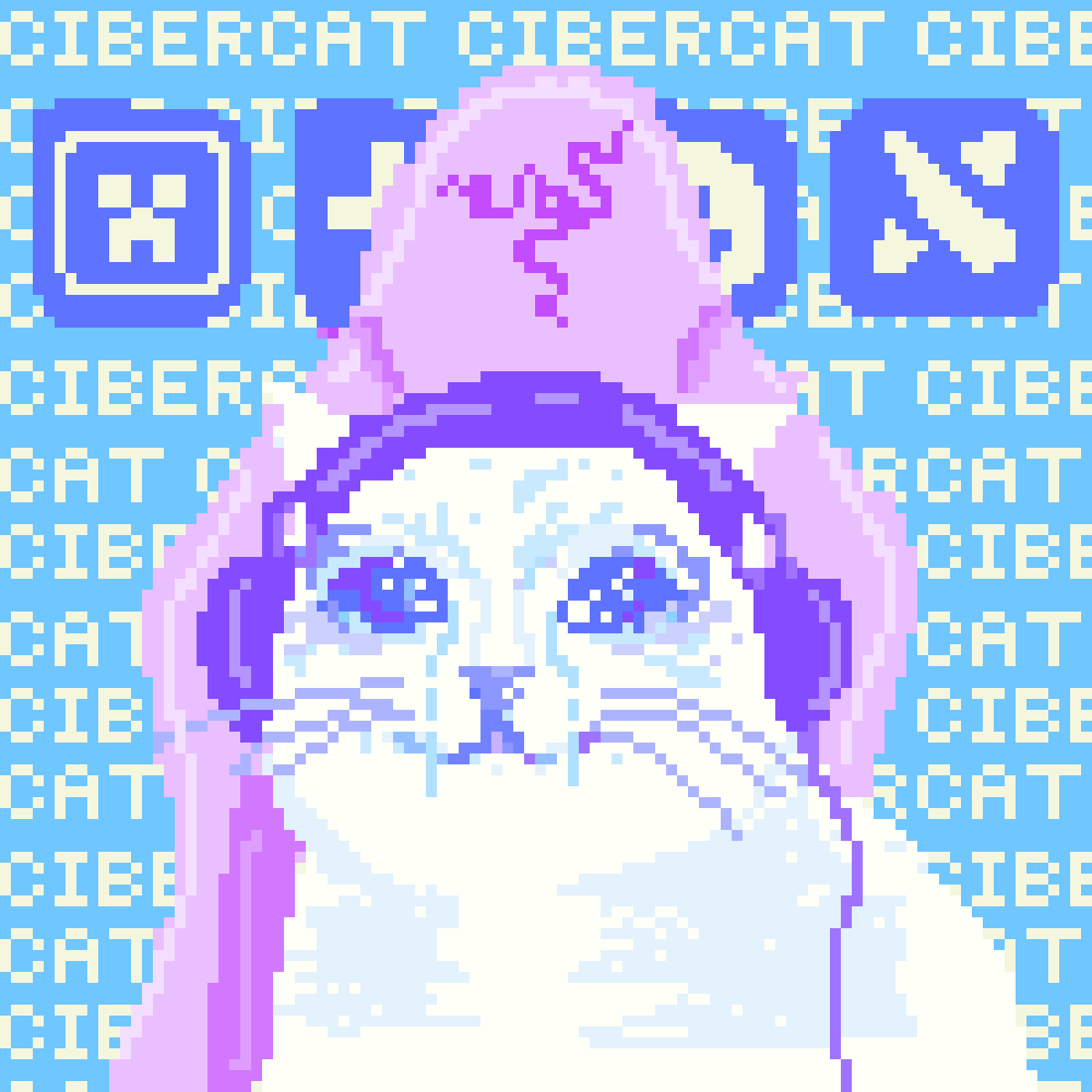 Pixilart - Cyber Cat by Unanoob