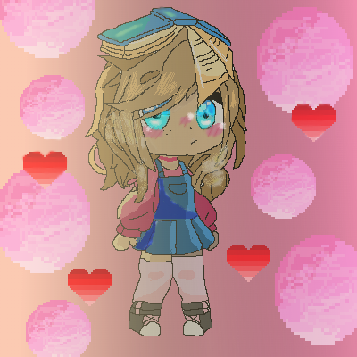 Pixilart - Cute school gacha base [edit] by Nour-jamila