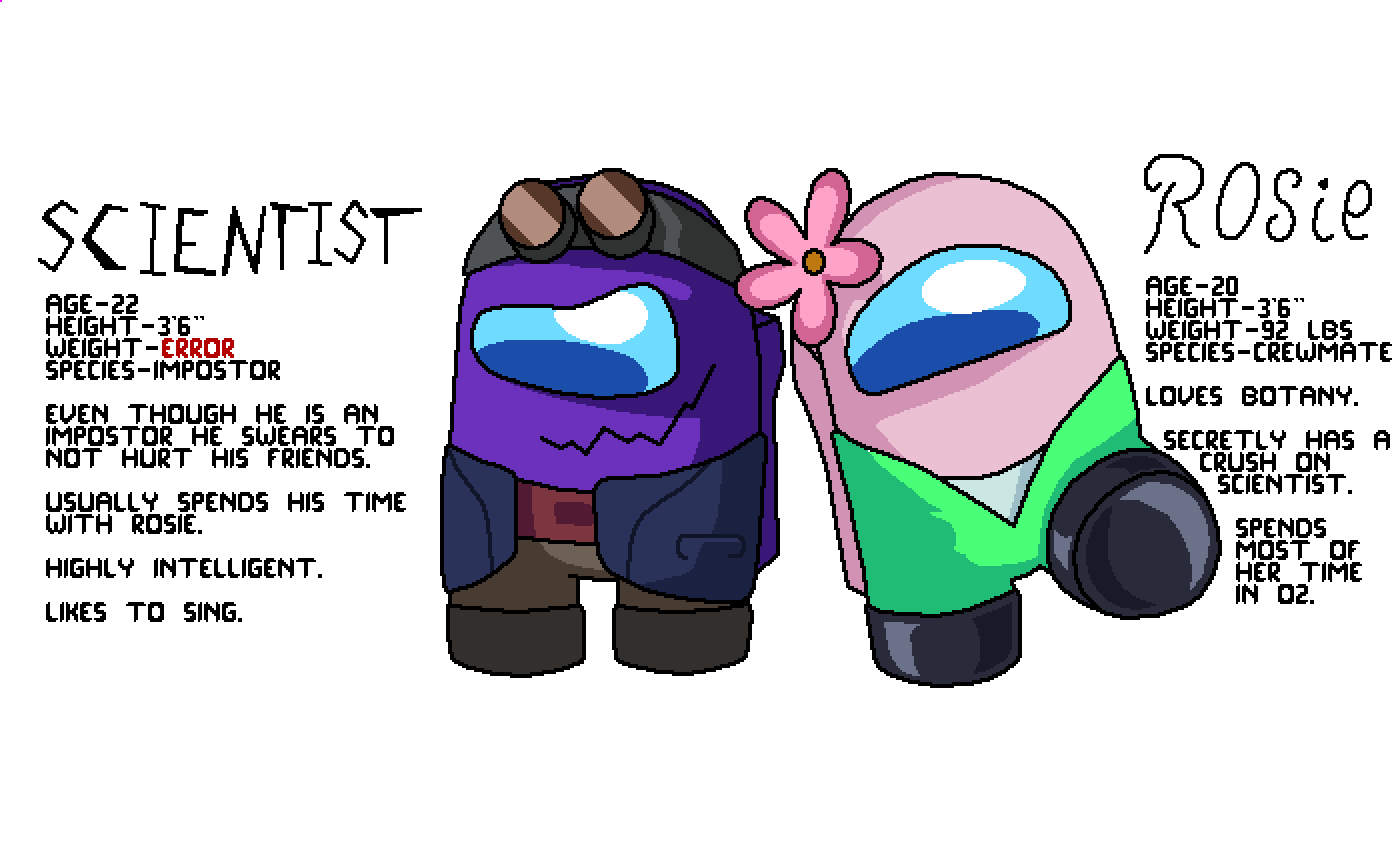Pixilart - Among Us Oc's by EnderBunni