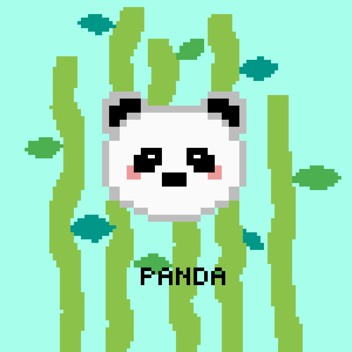 Pixilart - panda 2 by BunnyTail