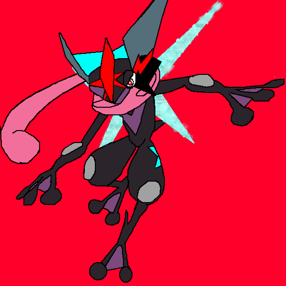 Pixilart - Shiny Ash Greninja by calab-bradford