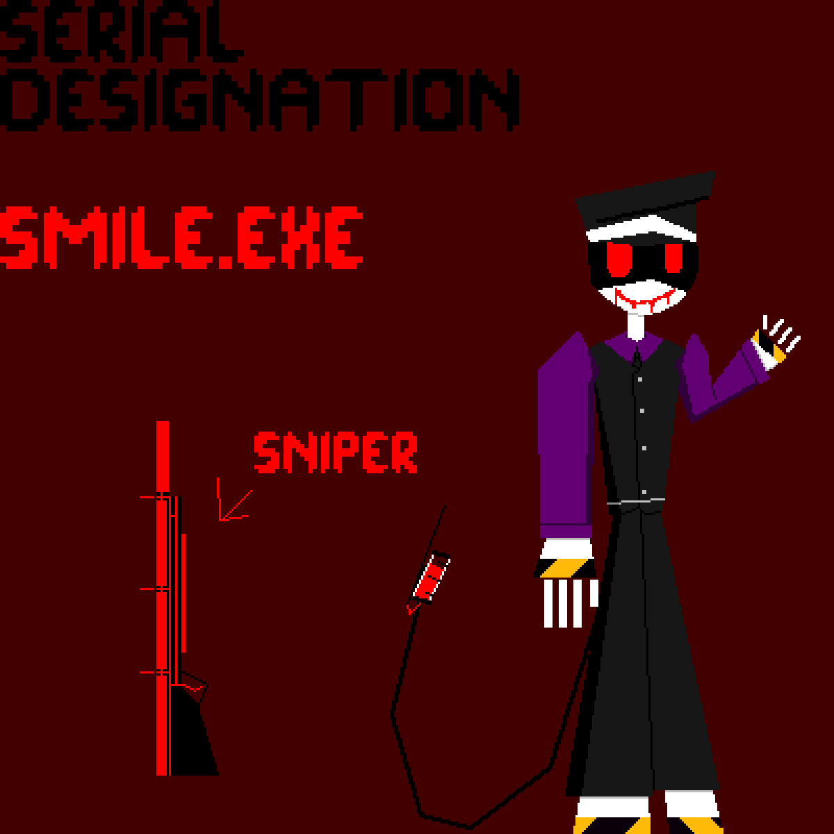 Pixilart - Serial Designation Smile.EXE by A11ternate
