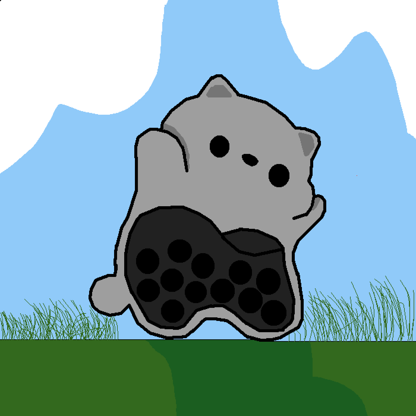 Pixilart - Boba emo bear by AnimeEmo