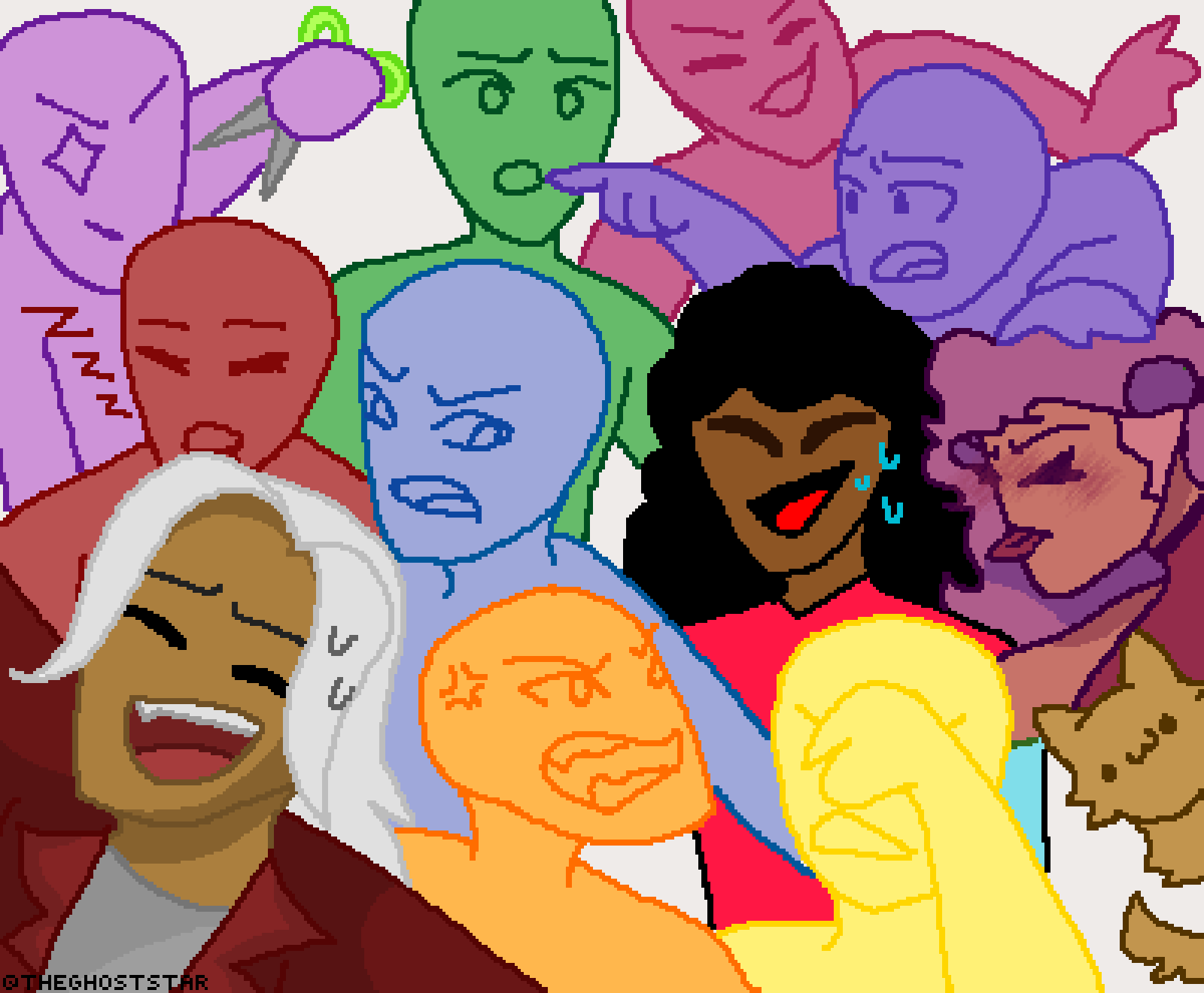 Pixilart - Group Photo Collab by RyanTheWeirdo