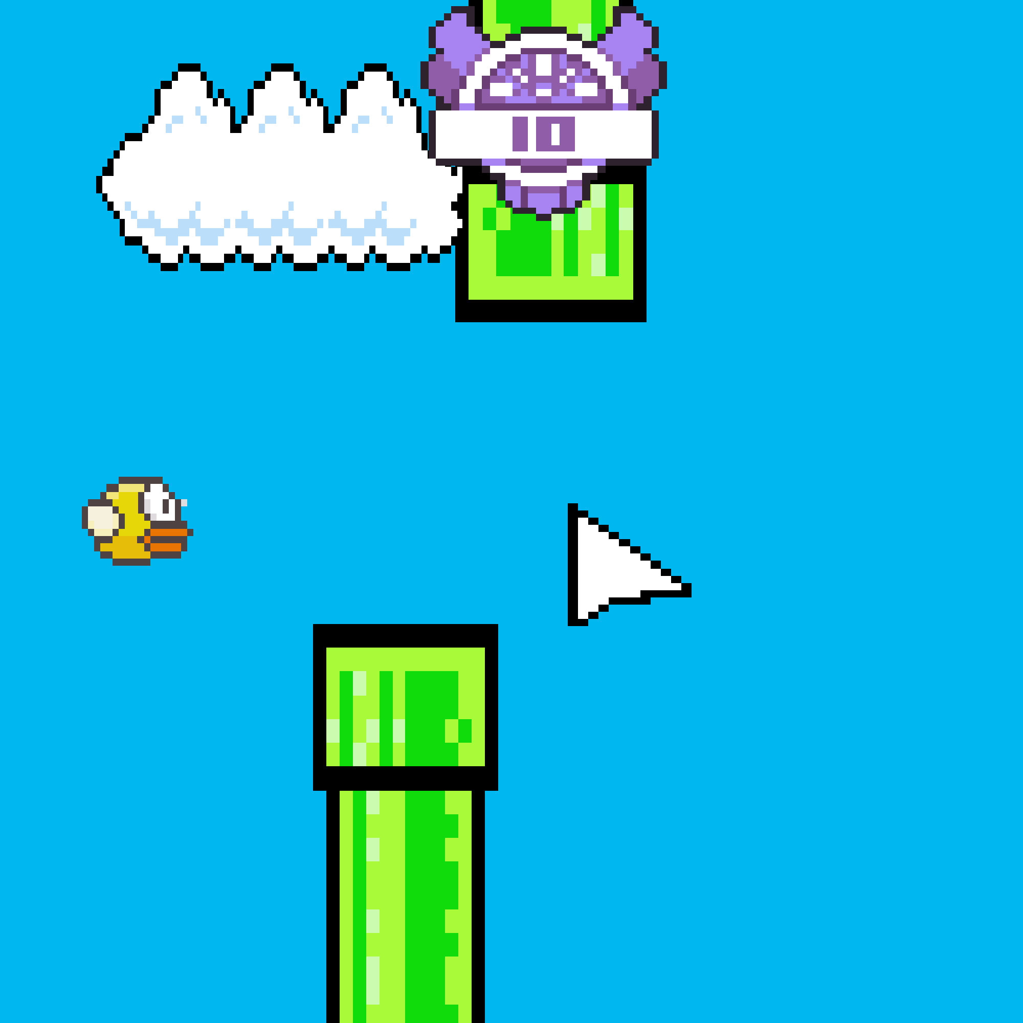 Pixilart - flappy bird made out of stamps by cool-artist-29