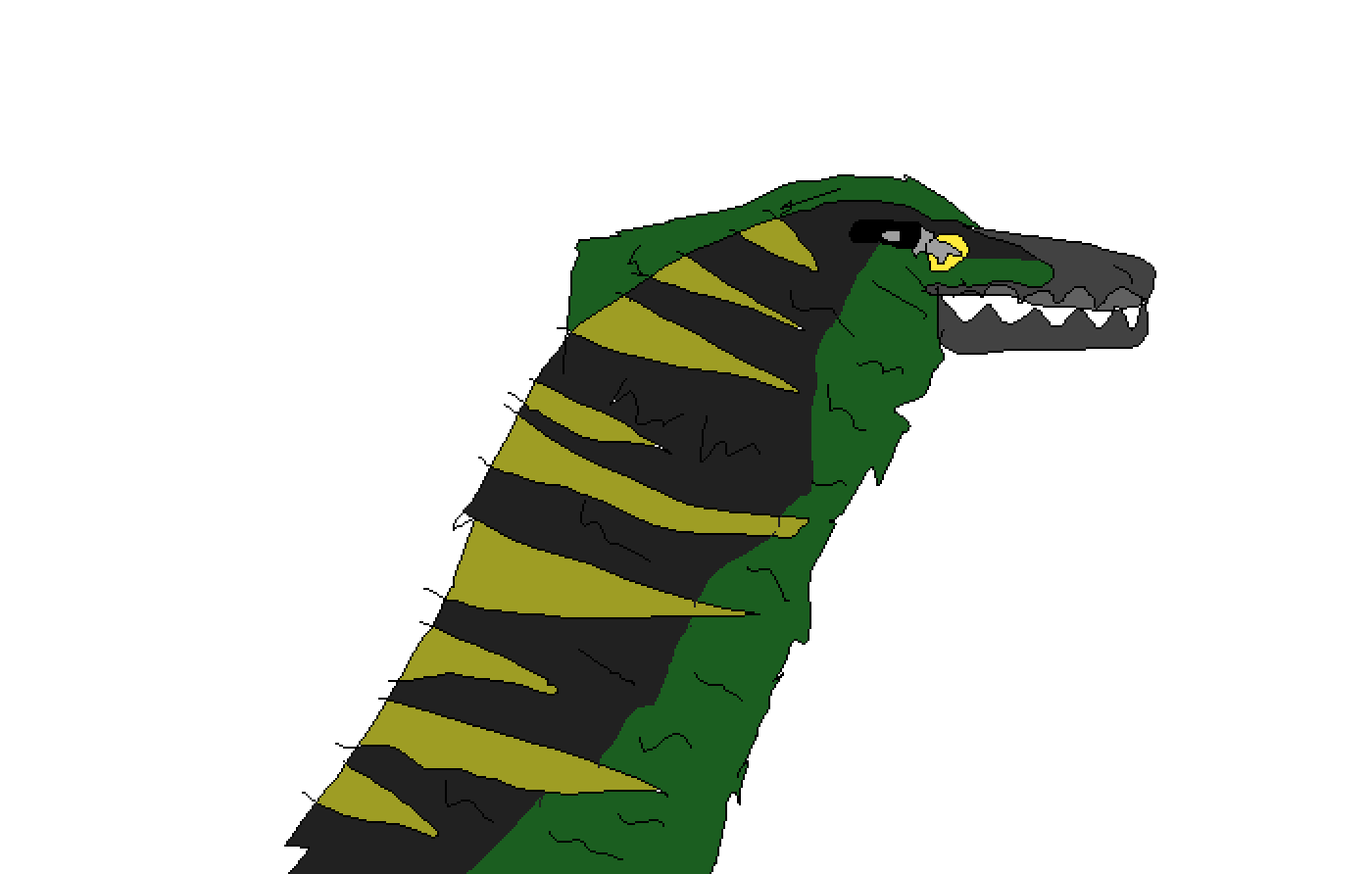 Pixilart - Primitive war Cyclops by Serina8889