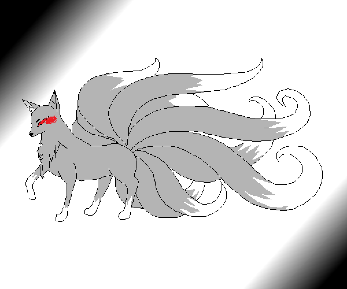 Pixilart - Evil Ninetails by Wolfy1000