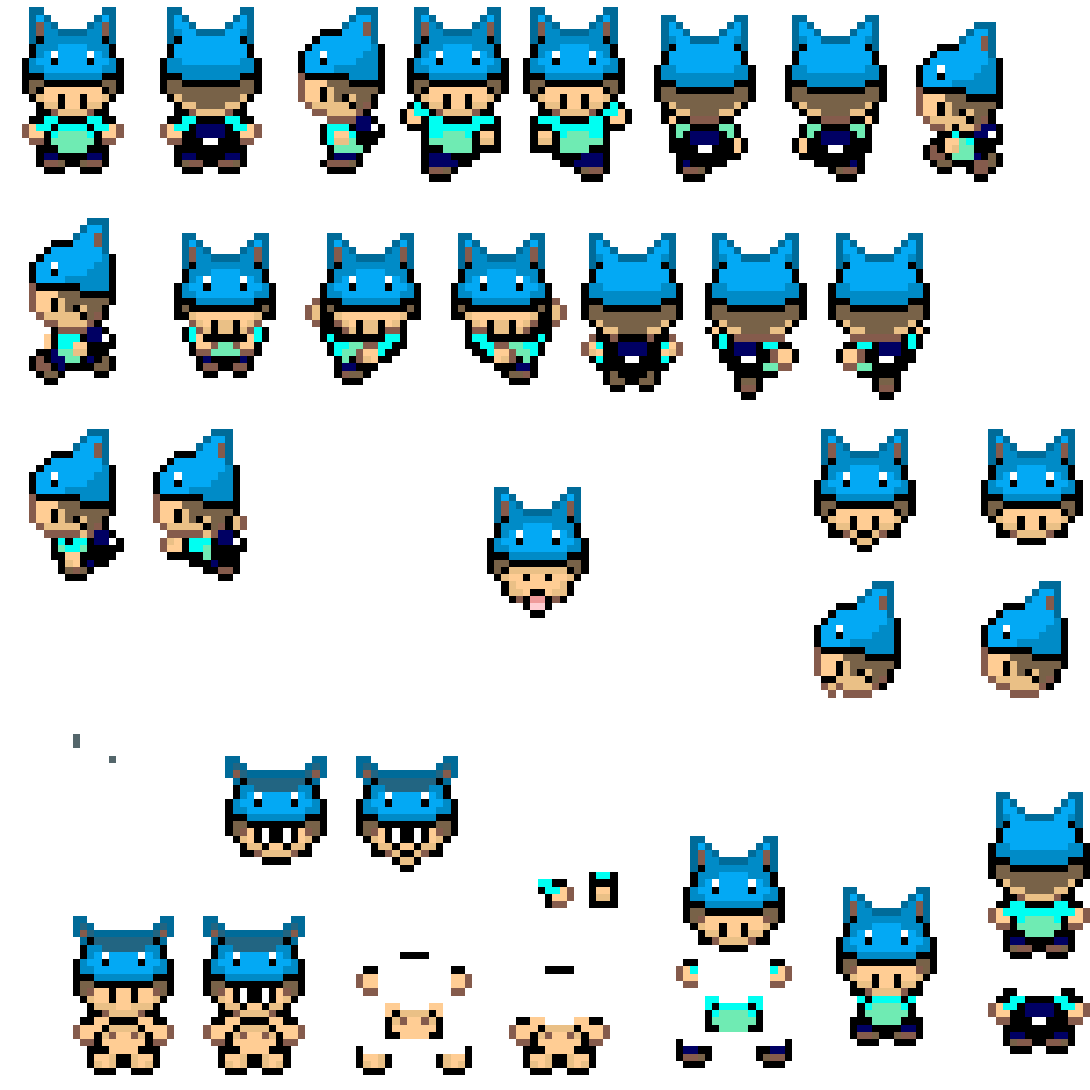 Pixilart - Hap sprite sheet wip progr by Happbi