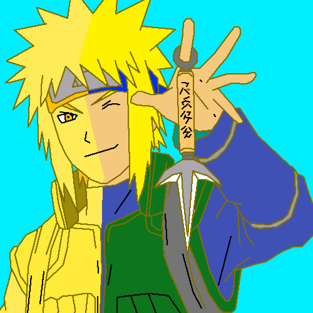 Pixilart - minato namikaze sage mode 1 by s9029011