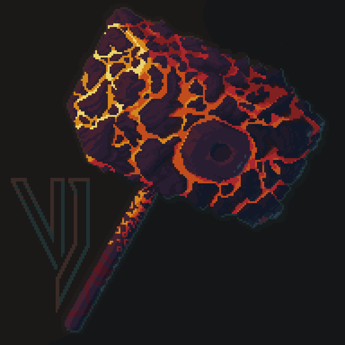 Pixilart - Lava Hammer by Volcanojungle