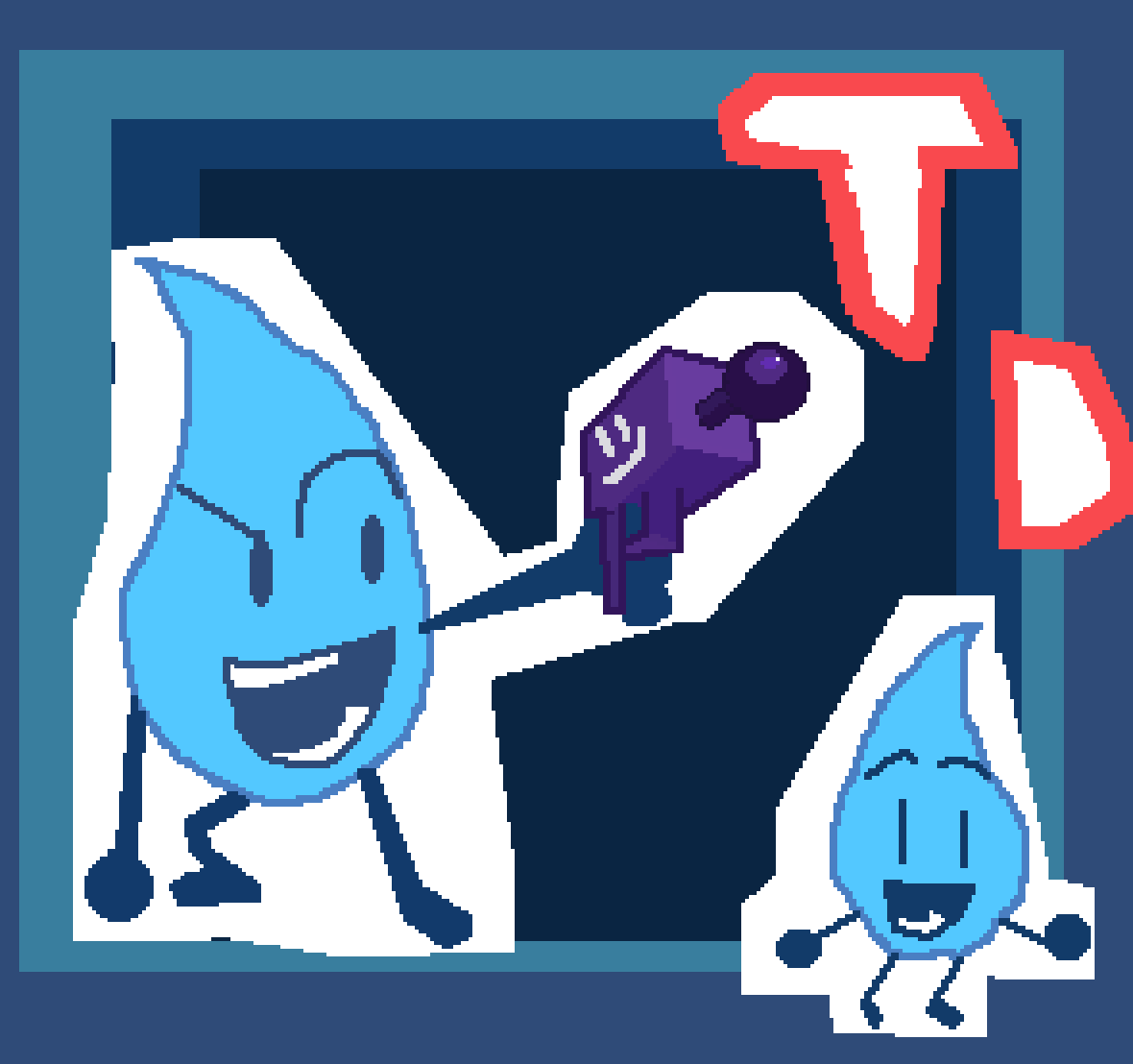 Pixilart - teardrop bfb by BluePete