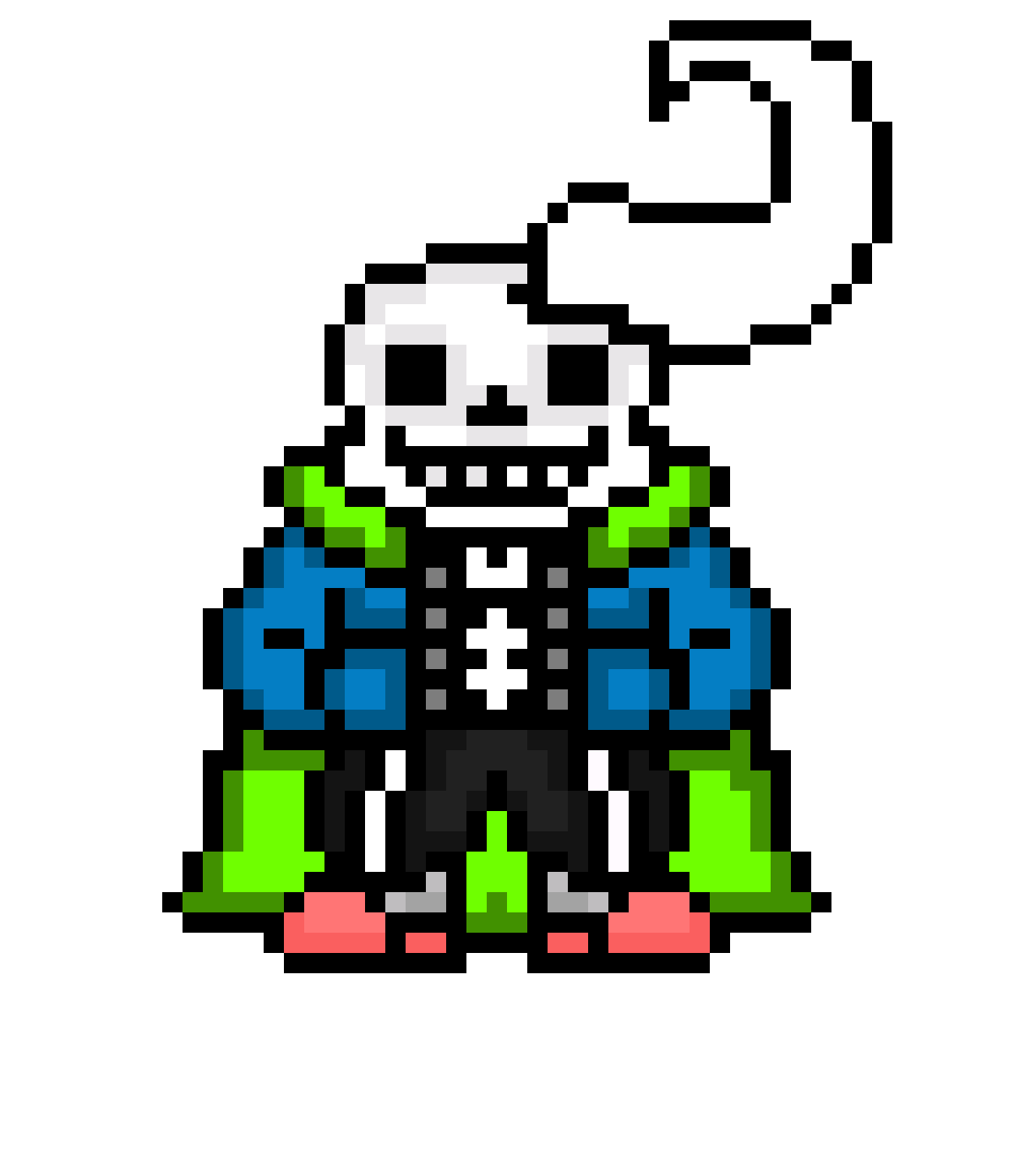 Pixilart - Undertale cracked up Sans overworld sprite by Retro-Sans