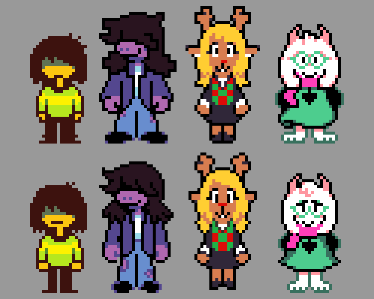 Pixilart - Deltarune Main Characters In My Style by Tenna