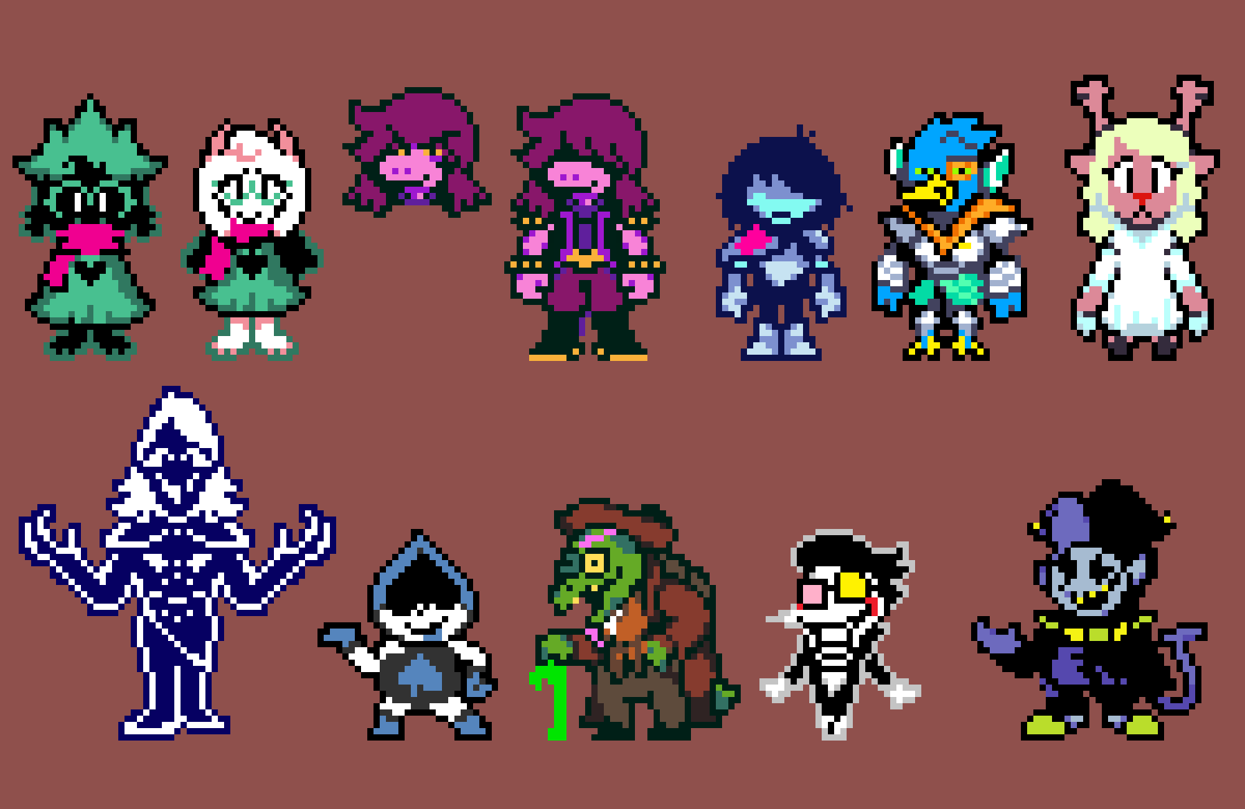 Pixilart - A lot more Deltarune sprites by BlueboxDude