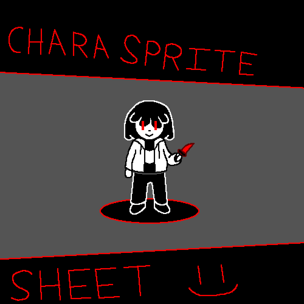 Pixilart - Chara Sprite Sheet by TheRazzBerryGuy