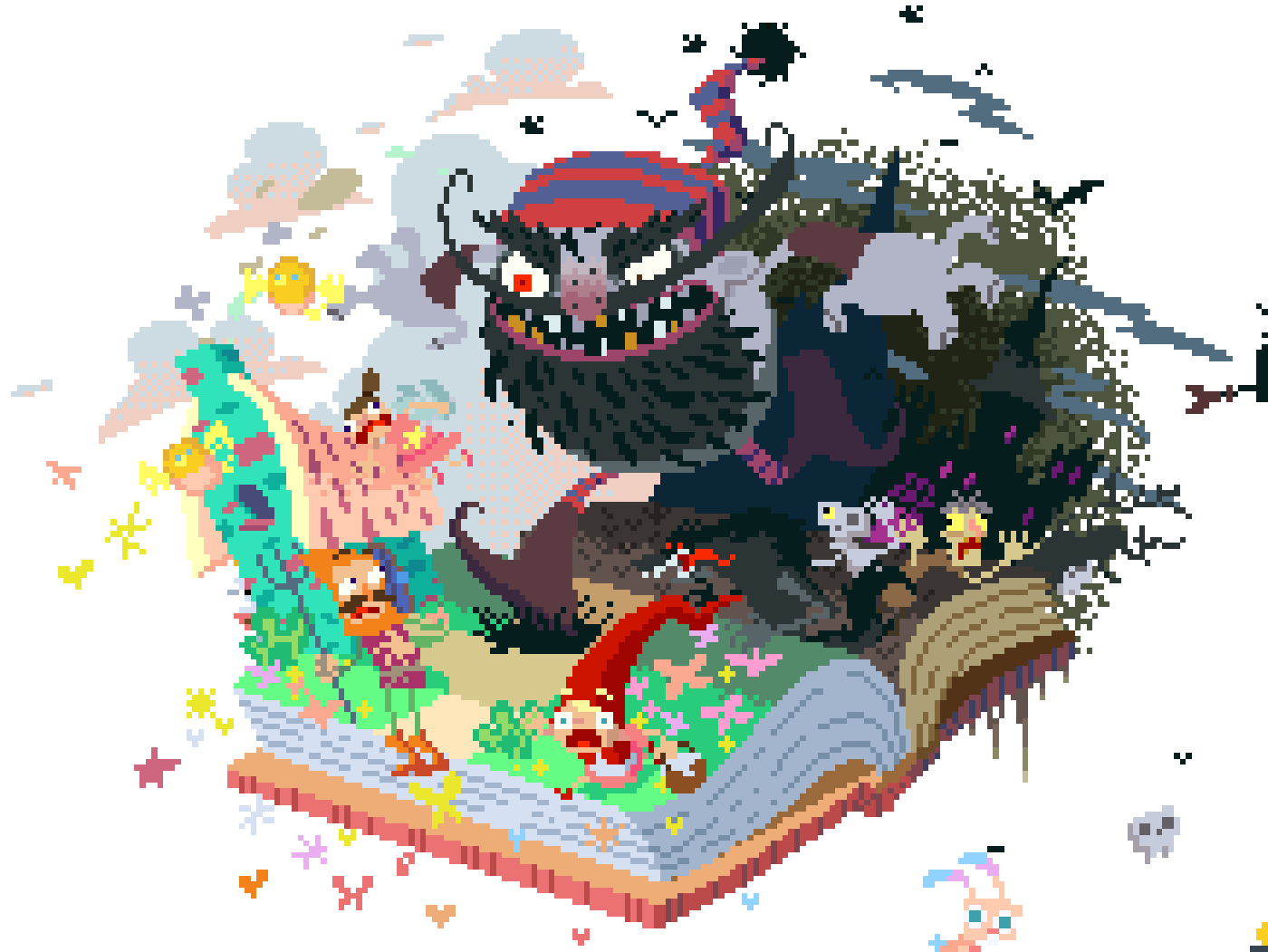 Pixilart - Grimm GIF by nikitaillupix