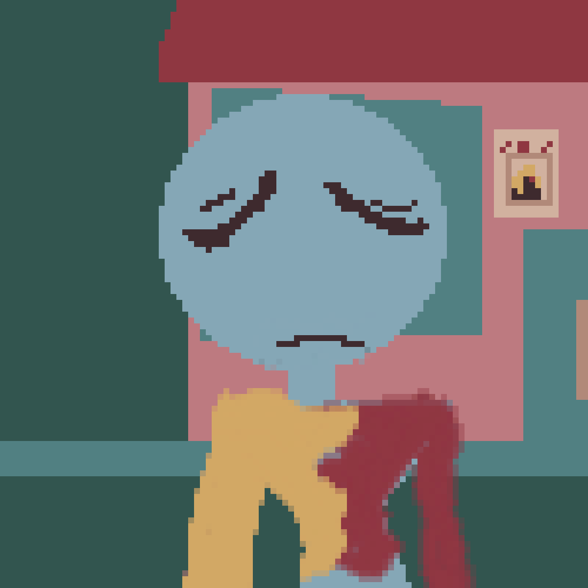 Pixilart - saded in the town by AimnotthatcoolA