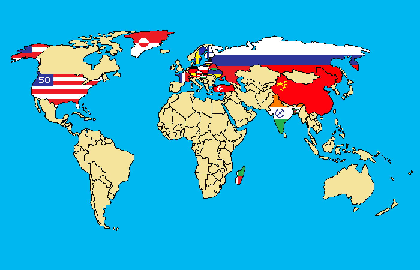 Pixilart - World Map FlagEmpty and fixed Add more flags! I started by ...