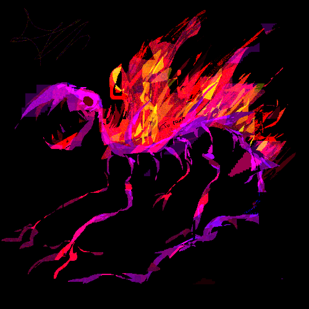 Pixilart - Void dino by tu-pana