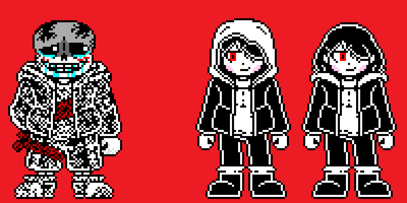 Pixilart - NEW SS!CHARA SPRITE!!!!!!!! (Plus hood up) by Pro5276Official