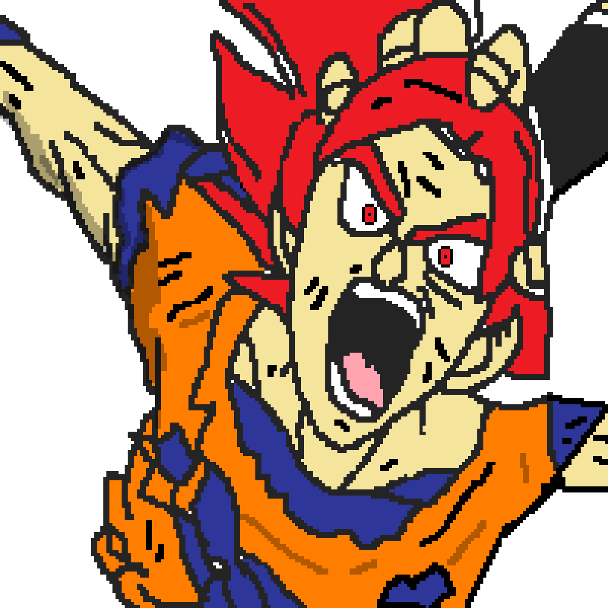Pixilart - Goku (in pain) by elkinsley