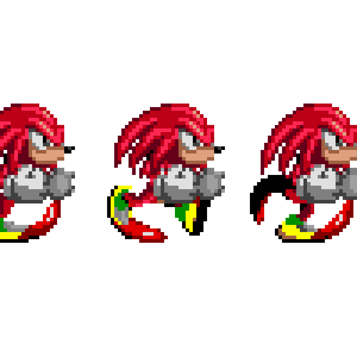 Pixilart - Knuckles run by Felipebsaga