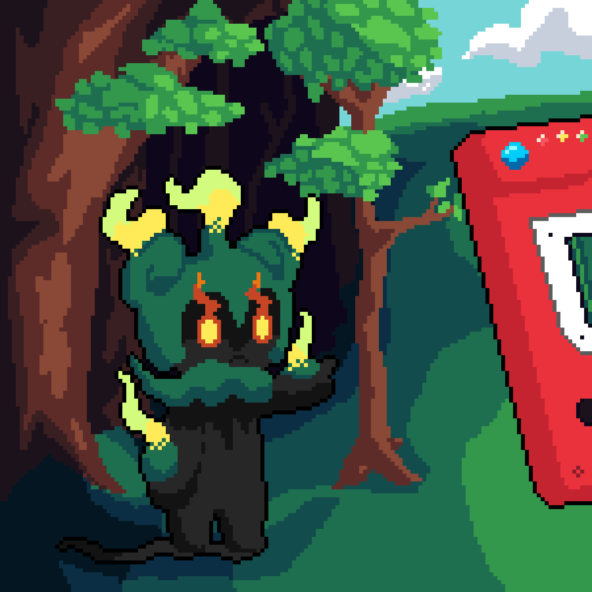 Pixilart - Pokédex Entry #802 : Marshadow by PotatoDude19