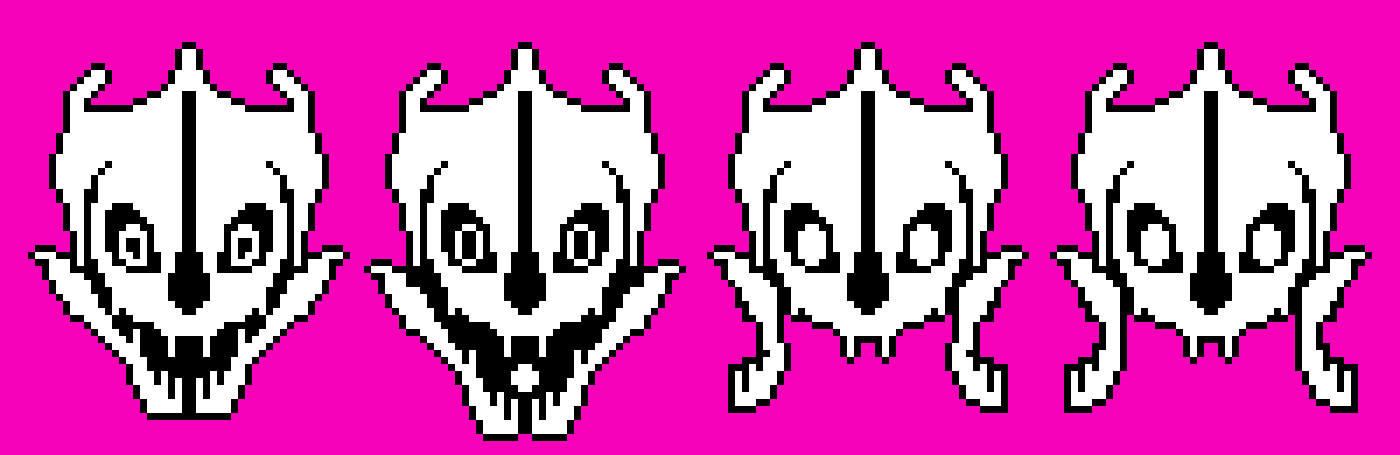 Pixilart - Gaster Blaster sprite sheet by WeeBeacon