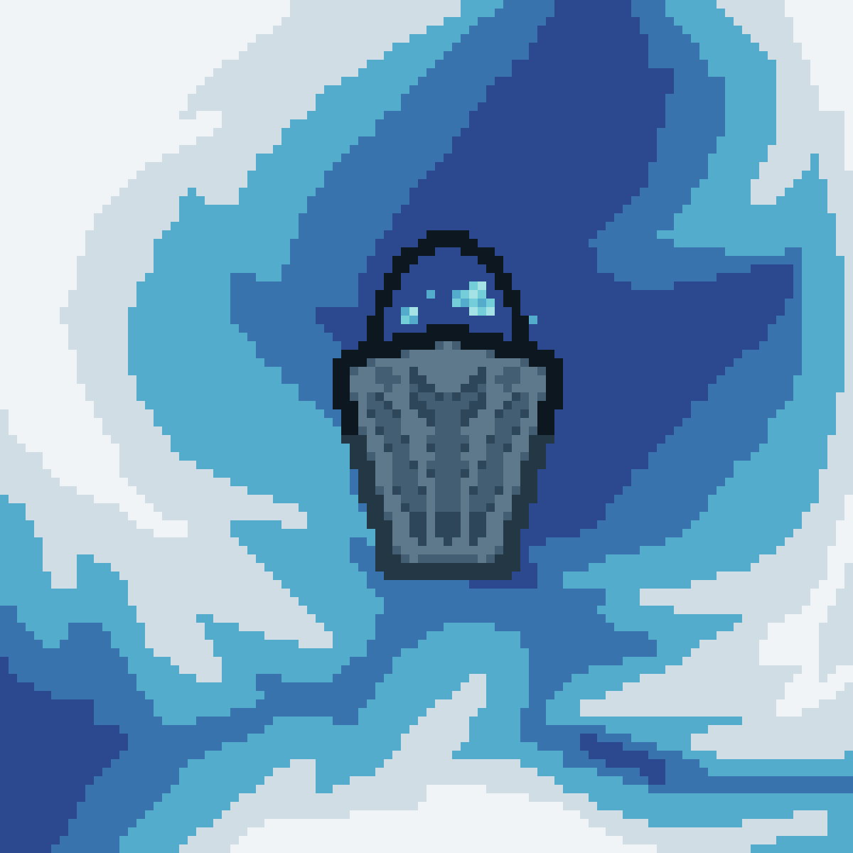 Pixilart - Water Bucket by Umbralian