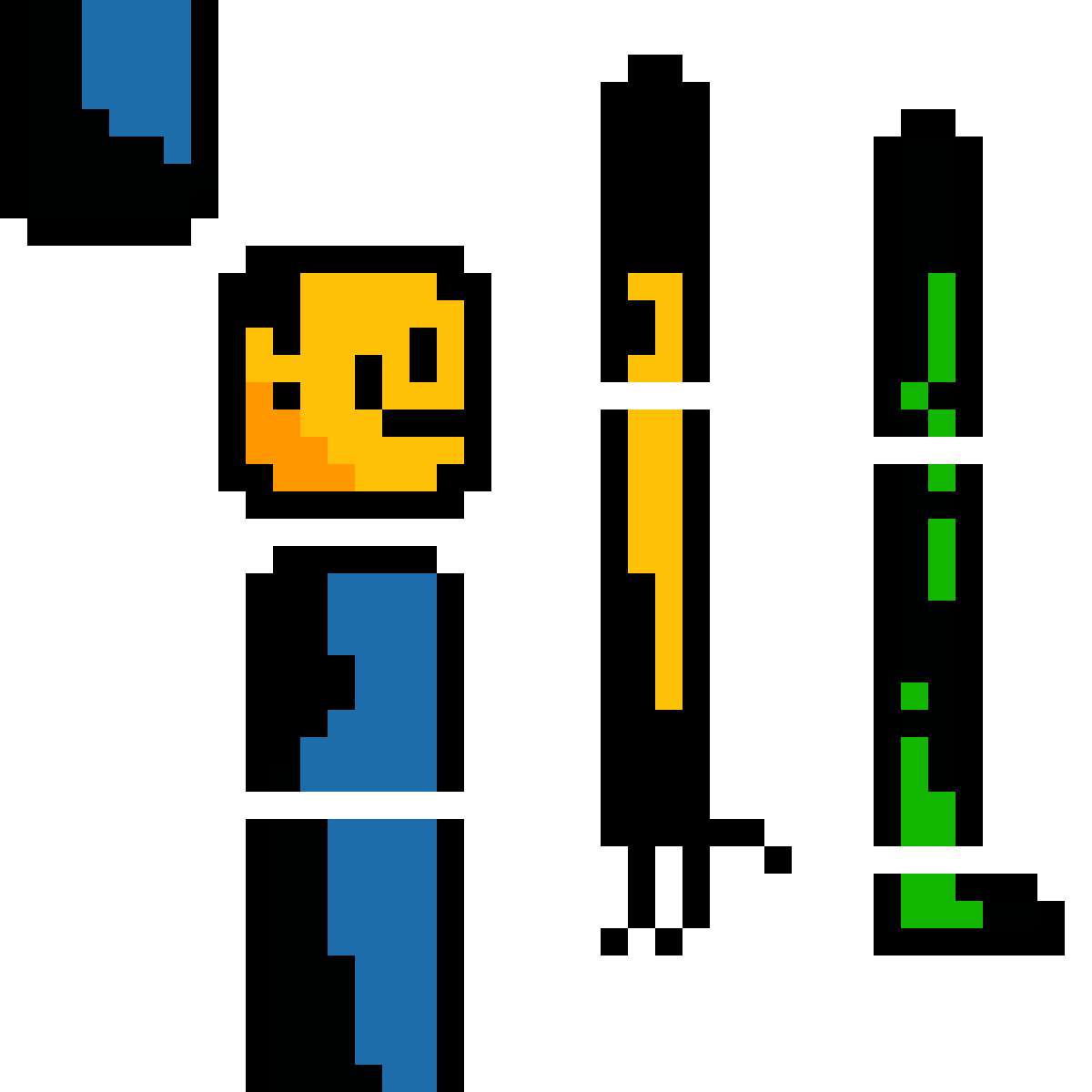 Pixilart - melon playground template skin by Ethanthegamer10