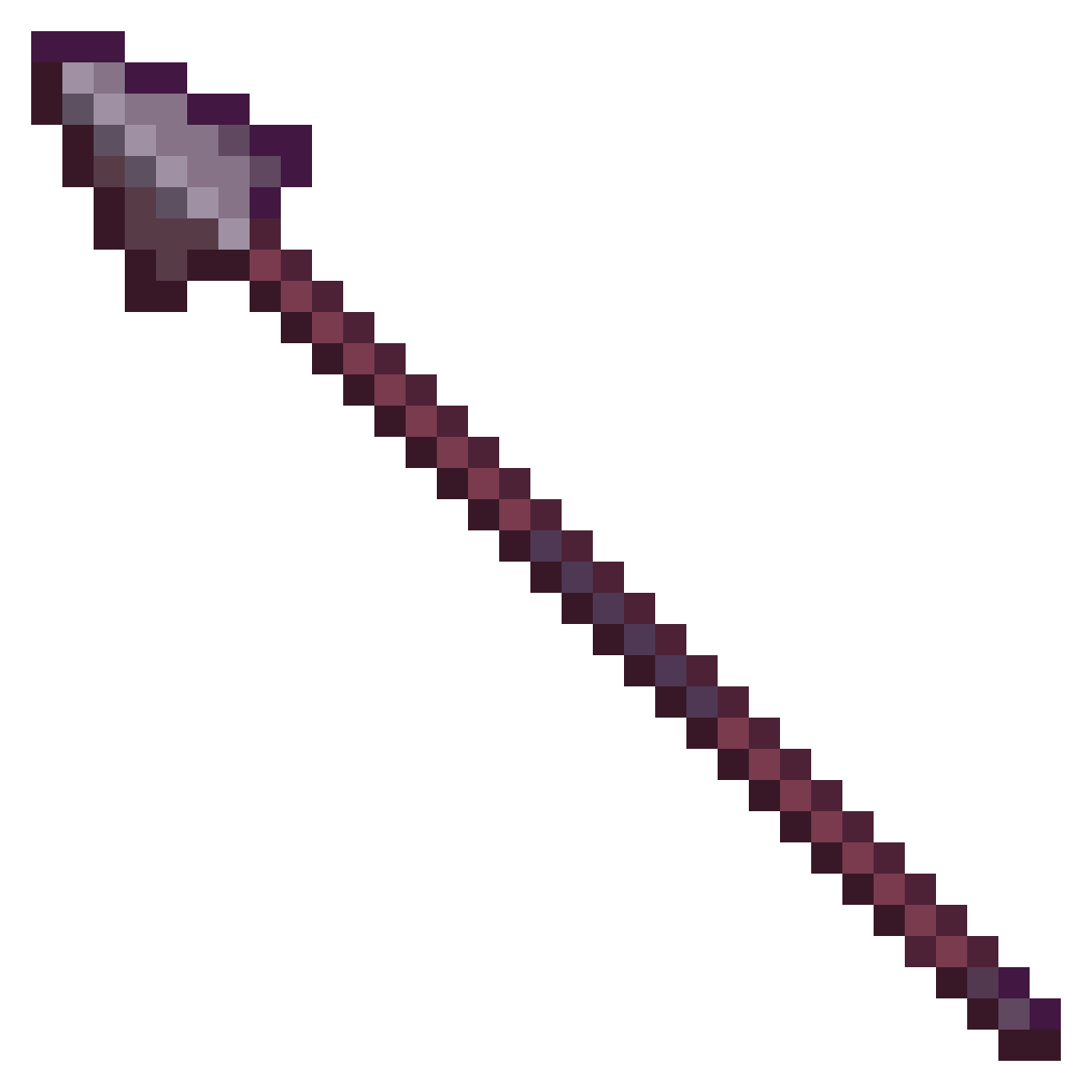 Pixilart - Netherite Spear by MateDrawings12