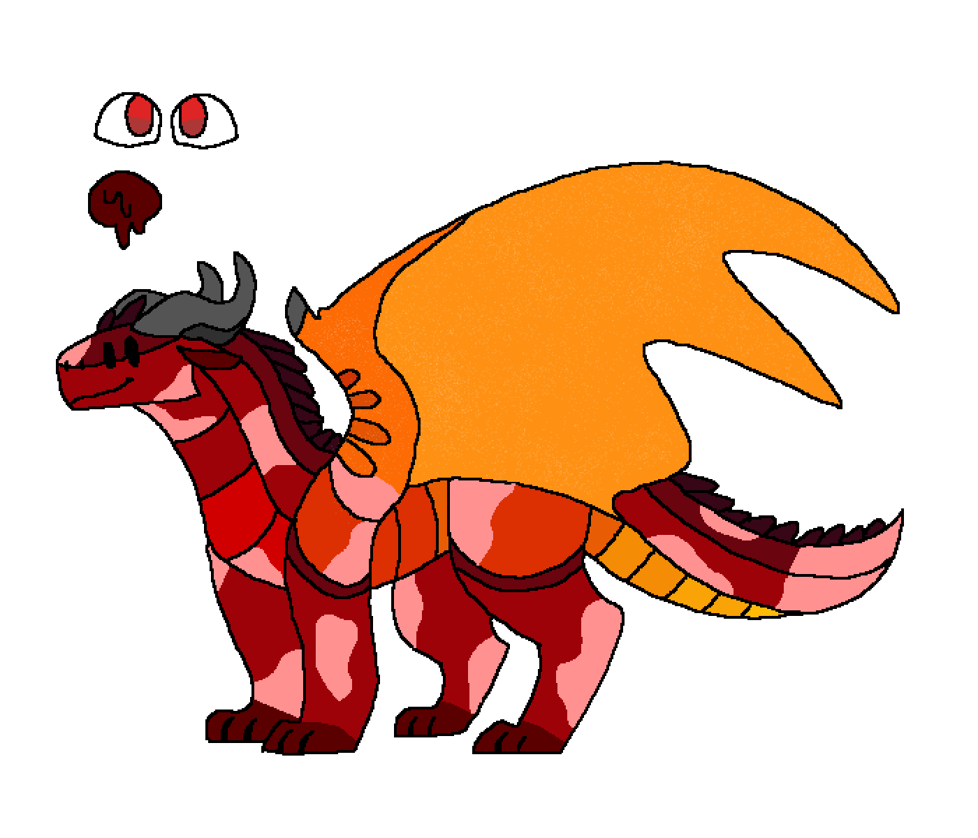 Pixilart - Mudwing ref base by Mysteryandzoey