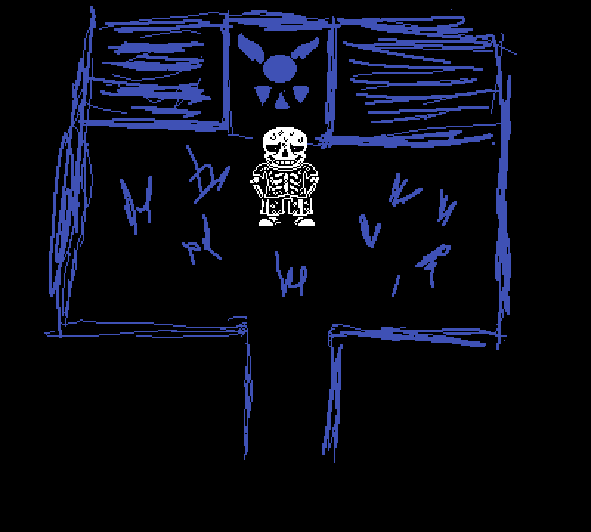 Pixilart - Low quality dustbelief Sans Encounter by LDoener