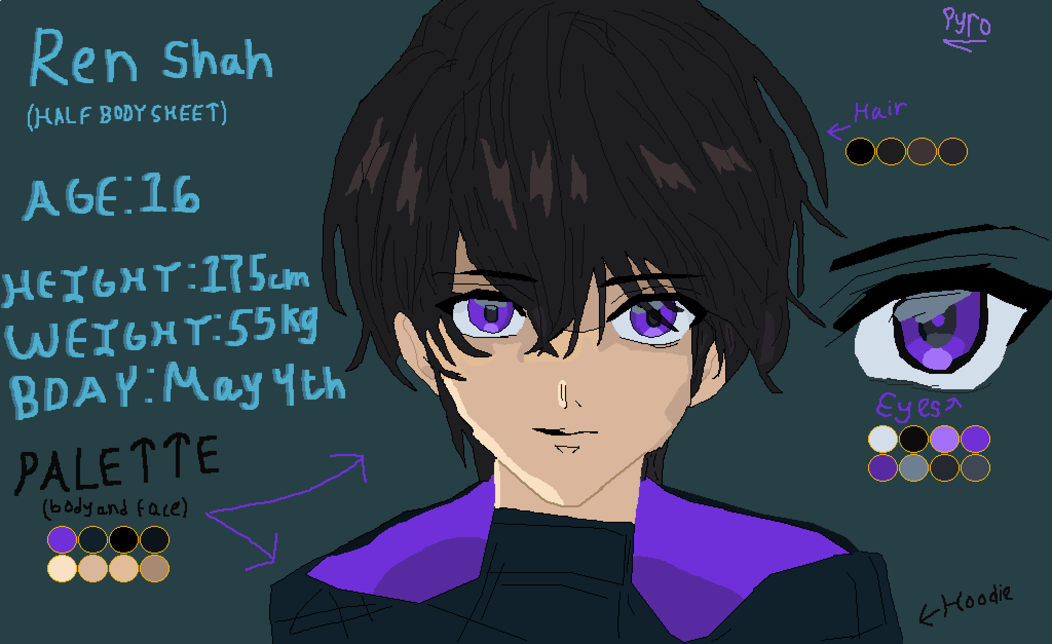 Pixilart - Ren Reference Sheet by Pyrobyte