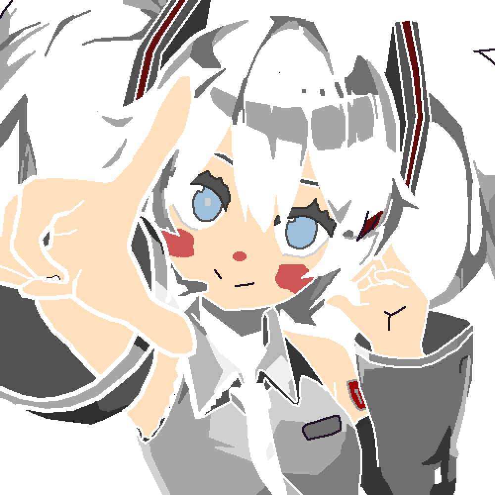 Pixilart - Miku Base by Thebestgurlever