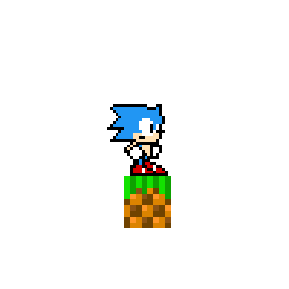 Pixilart - ummm sonic? by luffy-BF