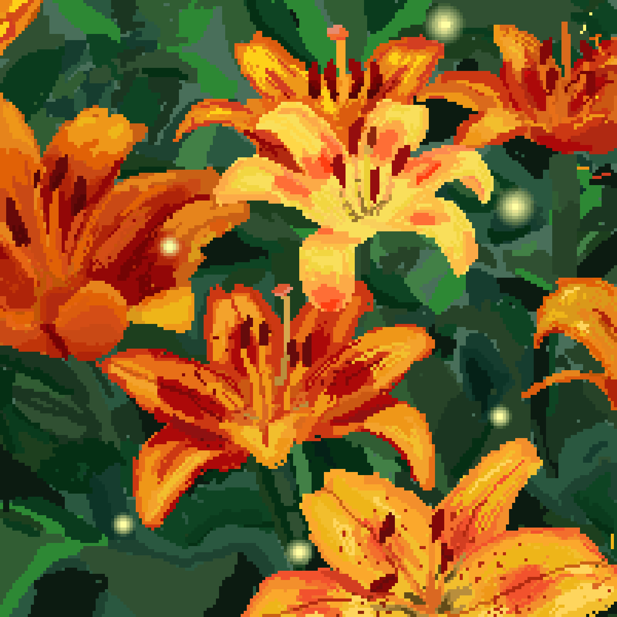 Pixilart - Fire Lily by astralghost