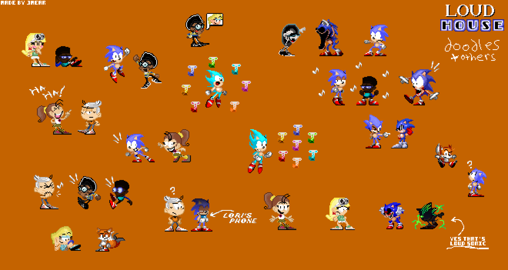 Pixilart - Loud House sprite doodles + others by Jmear-Collins96