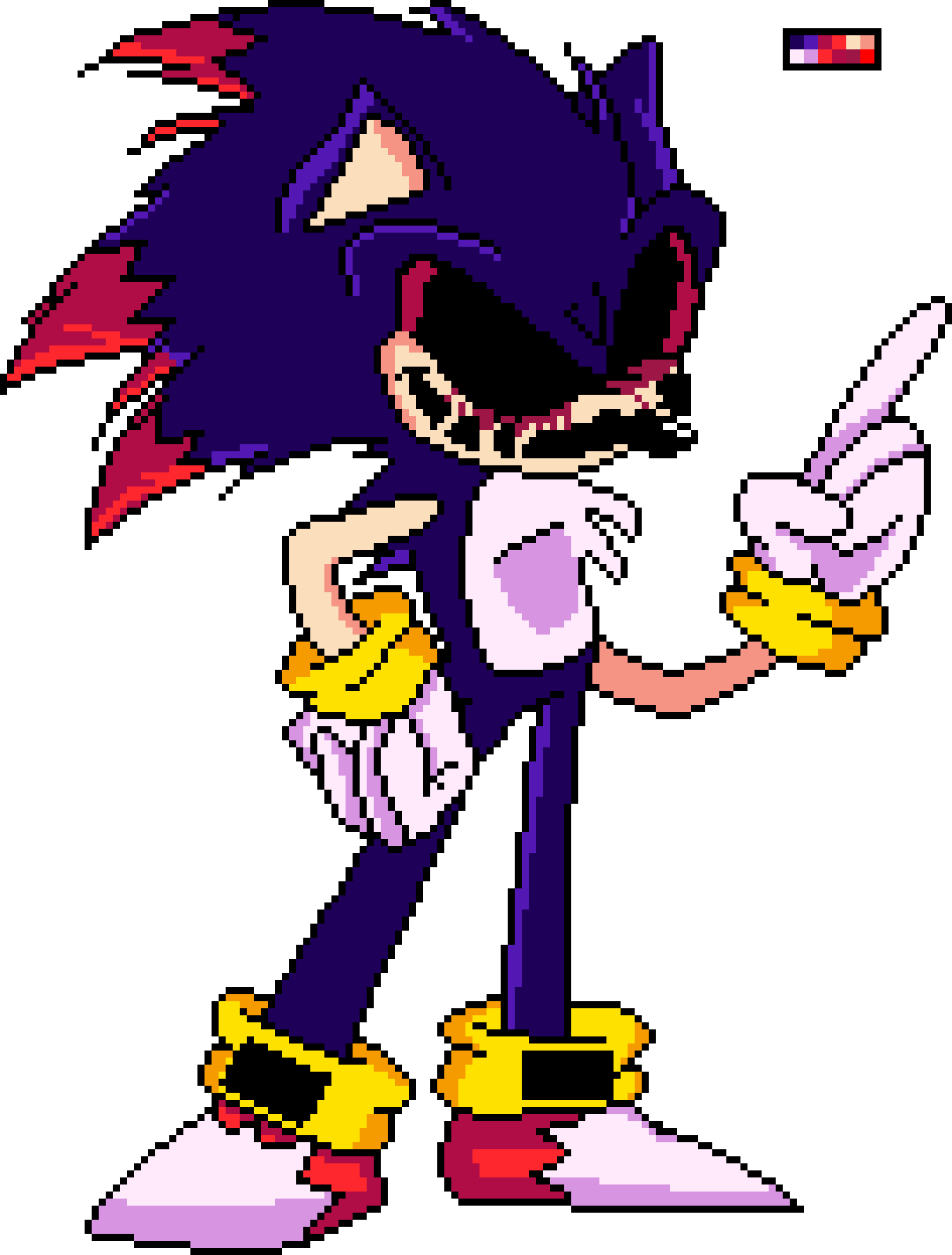 Pixilart - YCR Sonic exe Base d sides by Nick333