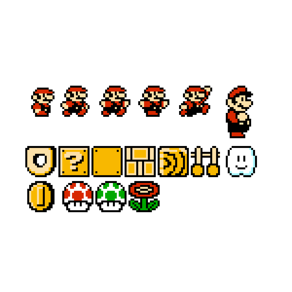 Pixilart - Smb3 Mario sprites by BobIDKsmthing